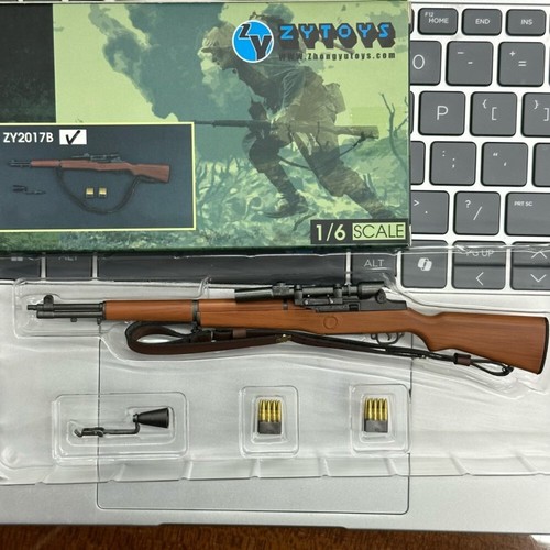 ZY2017B 1/6 Scale M1 Garand Sniper Rifle Plastic Model WWII US for 12 ...