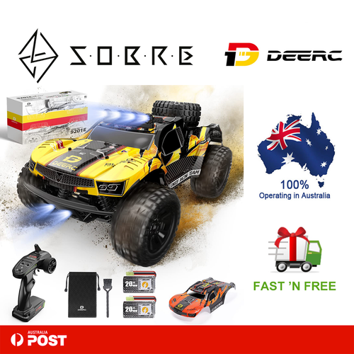 DEERC 9201E Remote Control Car 1:10 High Speed RC Monster Truck 4x4 Off ...