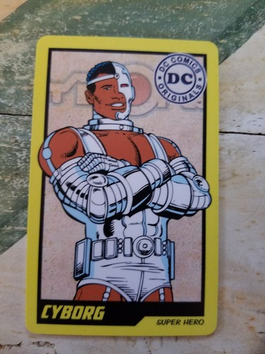 Dc Comic Arcade Card Cyborg Rare Non Stamped Coin Pusher Non Elaut | eBay