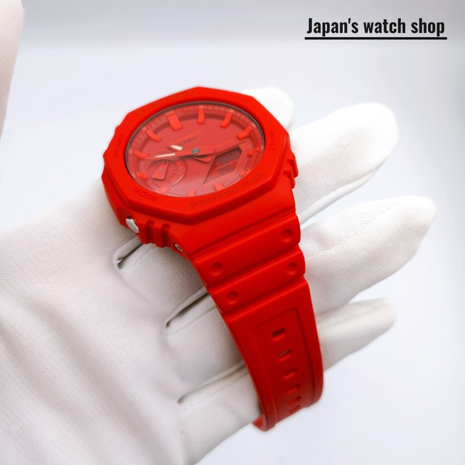 CASIO G-SHOCK GA-2100-4AJF Red Special Color Limited Men's Watch New in ...