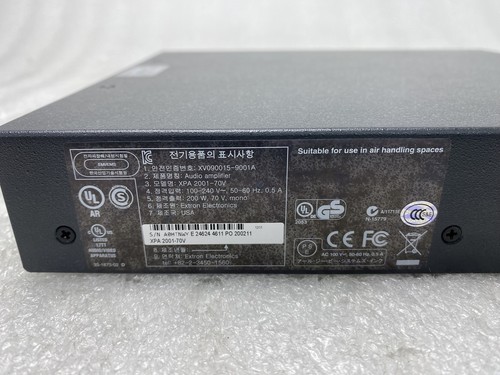 Extron XPA 2001-70V 200W Mono Xtra Power Amplifier | eBay