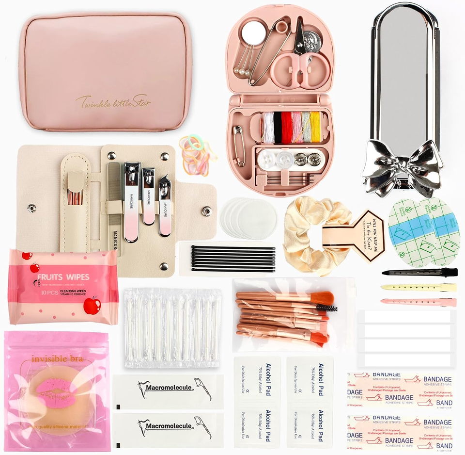 Women'S Emergency Kit for Weddings - Survival Set with Makeup Bag, 36 ...