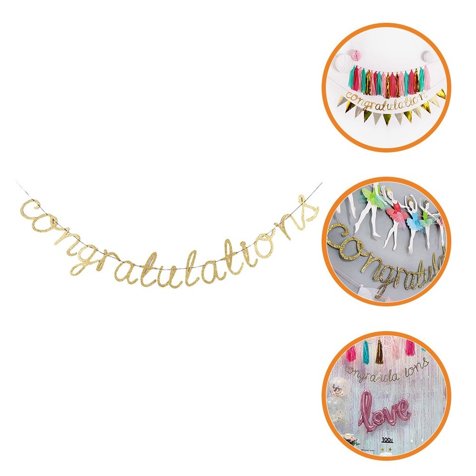 Graduation Decorations Photography Backdrop Congratulation Banner ...