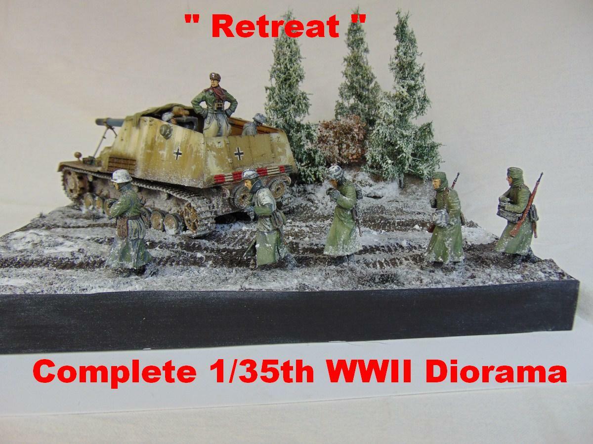 1/35 Built German SPG Hummel w/ Figures & Diorama Base | eBay