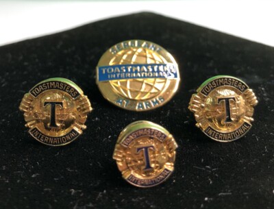 Lot 4 Toastmasters International Pins Lapel Pocket Hat Sergeant At Arms ...