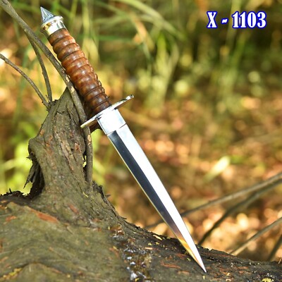 V-42 FSSF Stiletto Dagger Knife Spike Fix Blade Dual Edge Blade WW2 ...