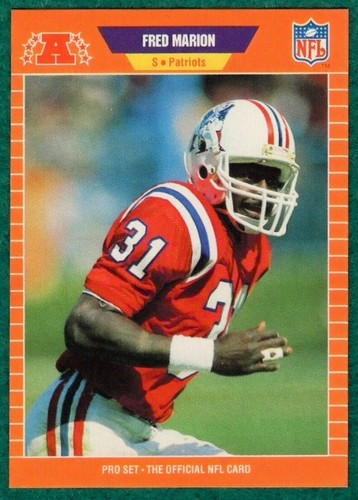 Fred Marion - 1989 NFL Pro Set #253 - New England Patriots Football ...