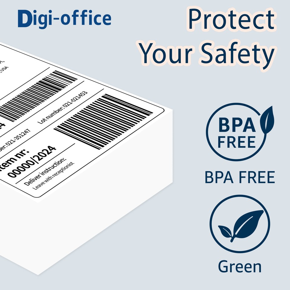4x2 Shipping Barcode Label for Zebra & Rollo Printer 750/Roll PBA Free ...