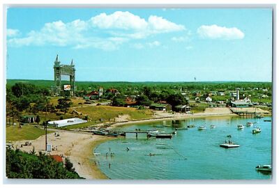 c1950's Buzzards Bay Seashore Bathing Boats Tower View Massachusetts MA ...