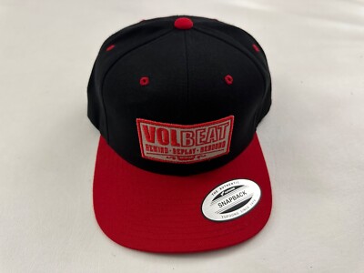 Volbeat Rewind Replay Rebound Black Snapback Hat Cap Adjustable One ...