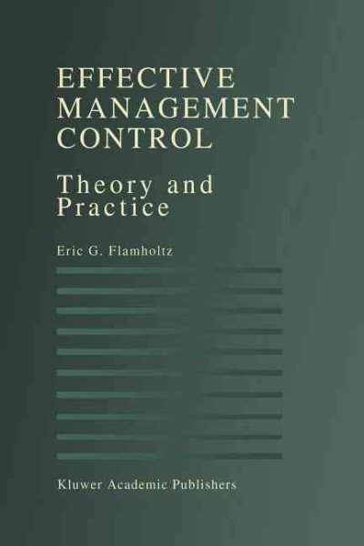 Effective Management Control : Theory and Practice, Paperback by ...