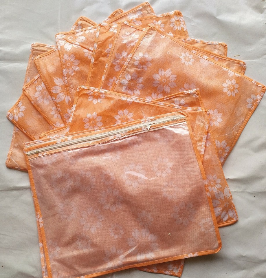 ( 25 PC) Clear Plastic Clothes Sari Saree Garment Storage cover Bags ...