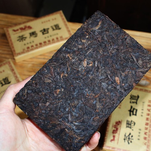 Yunnan Puerh Tea Ripe Tea Brick Cha Ma Gu Dao Yiwu Ancient Trees 250g ...