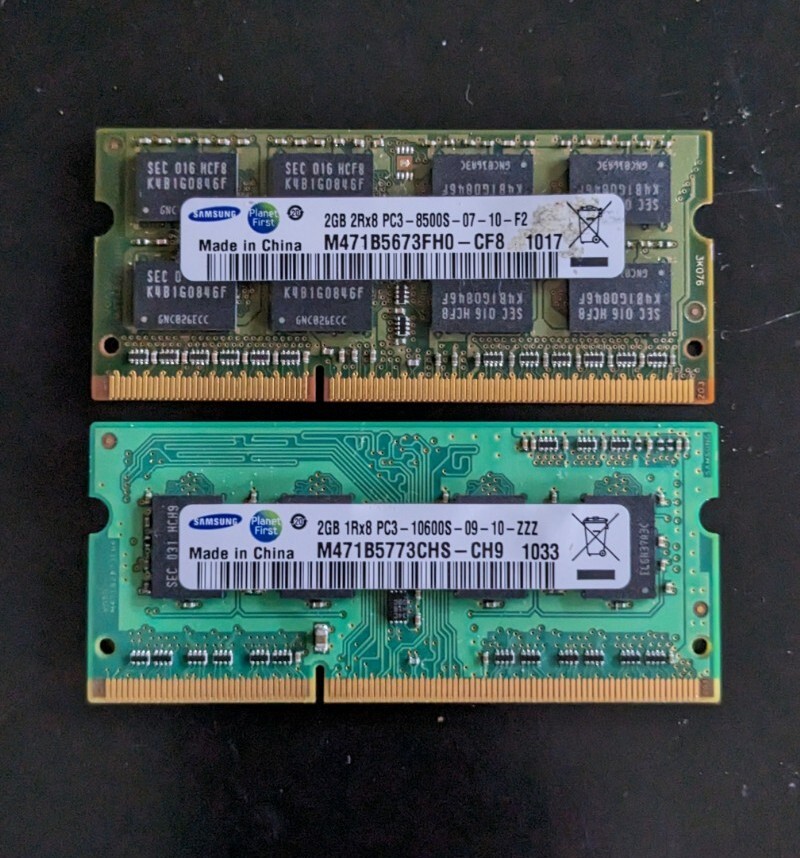 2x2GB (4GB) Laptop Memory RAM Samsung HP 598856-001 PC3 | eBay