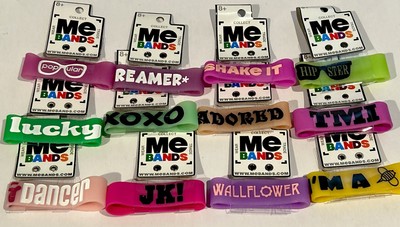 Lot Of 12 Me Bands Rubber Bracelets Wear Collect Trade New! | eBay