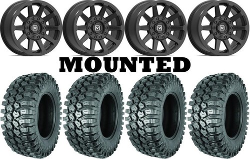 Kit 4 DragonFire Racing 4Peak Tires 32x10-15 on Valor V02 Matte Black ...