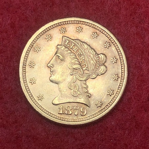 1879 $2.5 Dollar Gold Liberty Head Liberty Quarter Eagle Coin | eBay