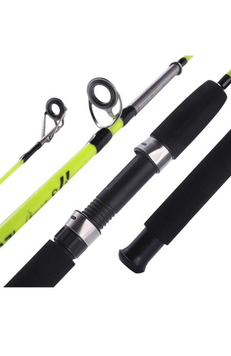 7ft Catfish Fishing Rod 2-Piece Graphite & Glass Blanks, Glows With ...