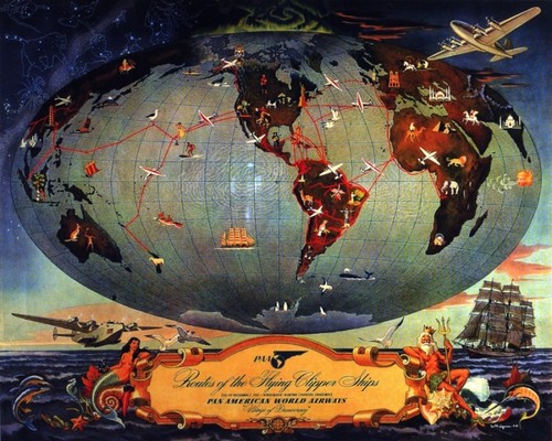 Vintage Travel POSTER.Mundi Map.Home art Decor.Wall House Interior ...