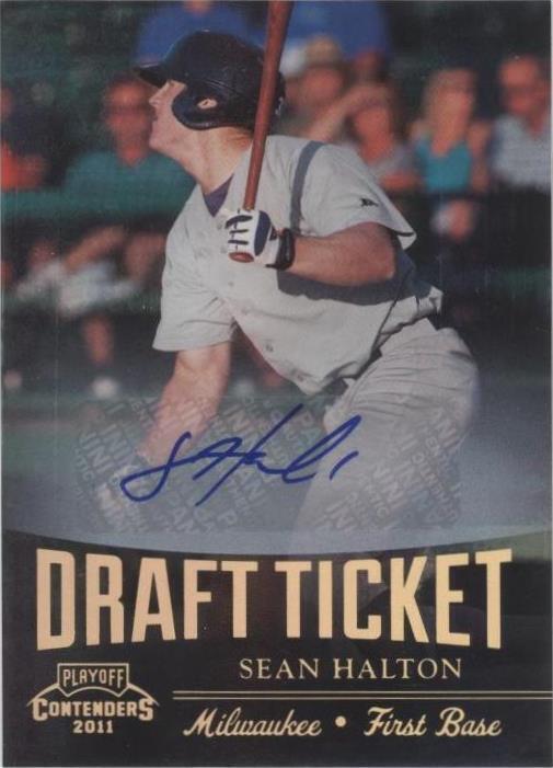 2011 Playoff Contenders - Draft Tickets Sean Halton #DT16 Signatures ...