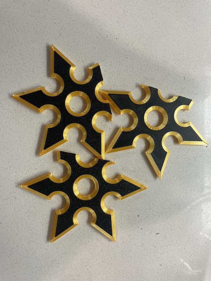 Ninja Star Fridge Magnets x3 ( Colors: Silver , Gold or Custom) | eBay