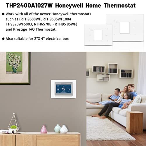 Thermostat Wall Plate Compatible with THP2400A1027W Honeywell Home ...