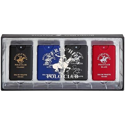 Beverly Hills Polo Club Pocket Size Collection, 4 Piece Cologne Gift ...