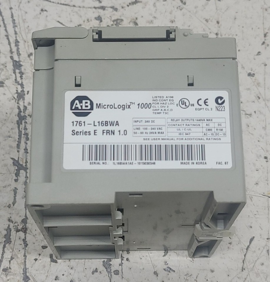 Allen-Bradley MicroLogix 1000 1761-L16BWA Series E FRN 1.0 | eBay