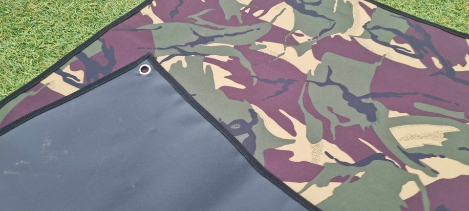 fishing reel splash mat / Bivvy Entrance Mat Groundsheet Camo Cordura ...