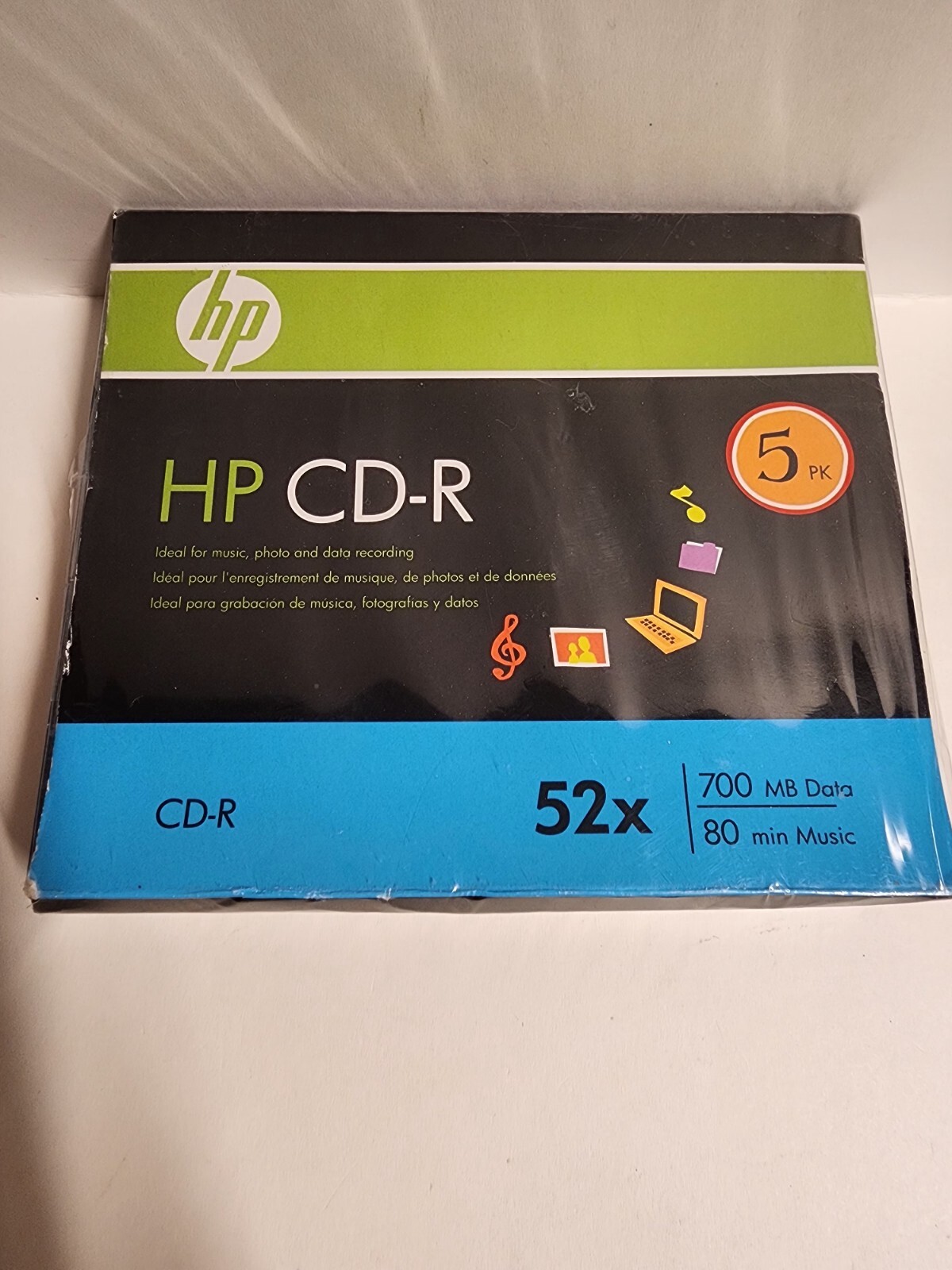 HP CD-R Blank Disc 52 X 700 MB Data 80 Min Music, Photo Or Data Record ...
