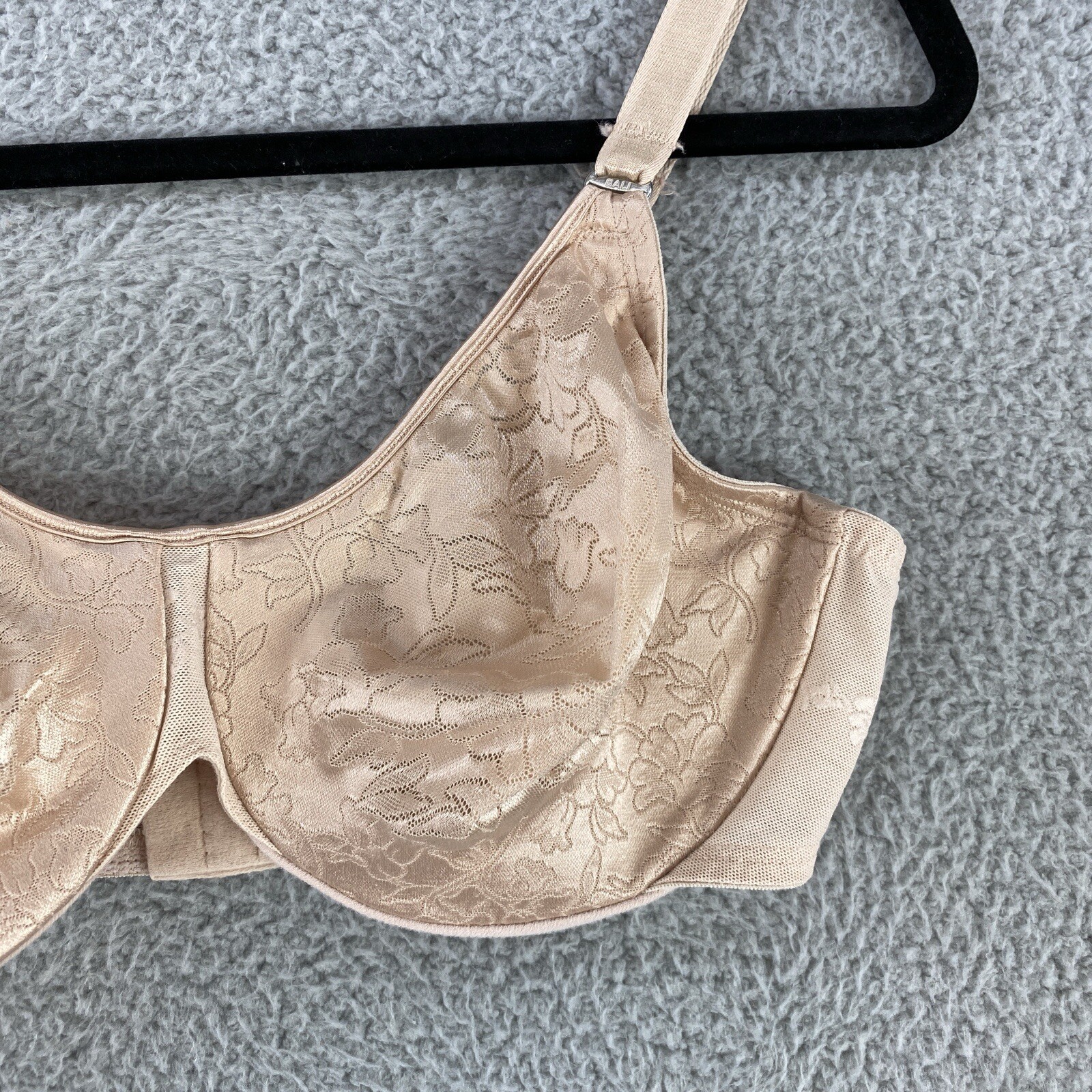 Bali Bra Size 38DD Unpadded Sheer Layer Beige 3322 Underwire | eBay