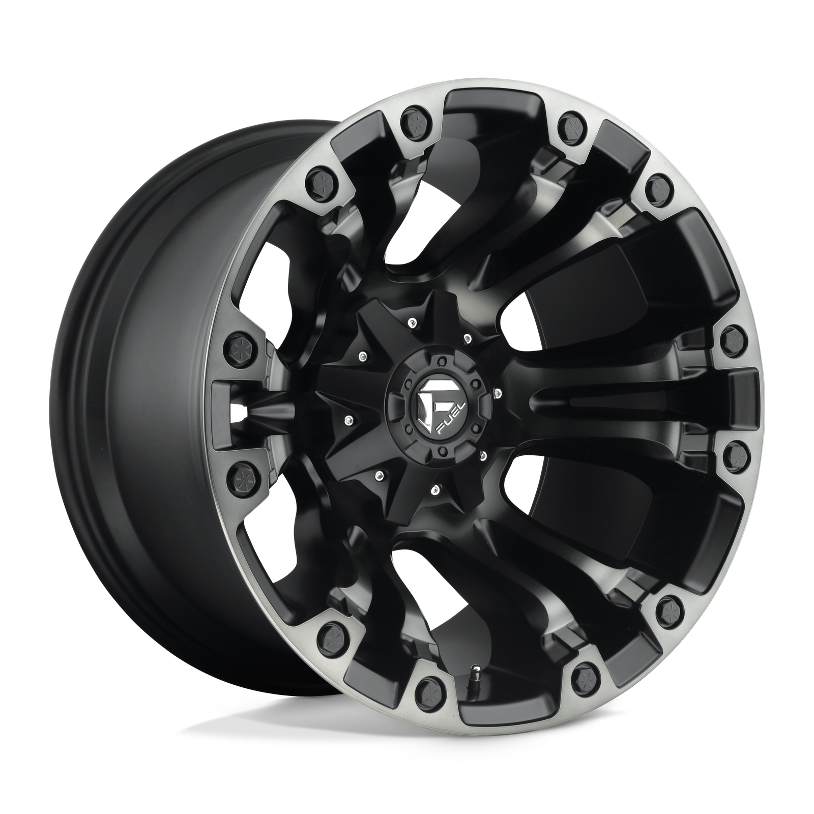 18x9 Fuel Off-Road D851 Vapor Black Gray Tint Wheels 6x135/6x5.5 (19mm ...