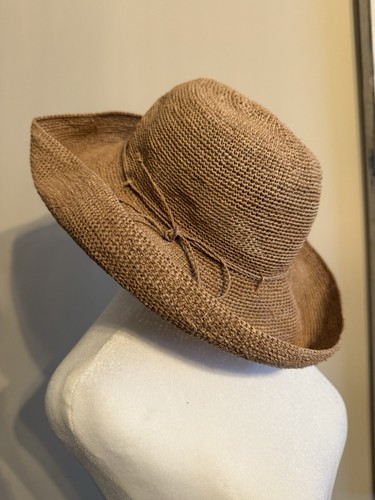 Helen Kaminski Women's Raffia Sun Hat Packable for Travel Beach | eBay