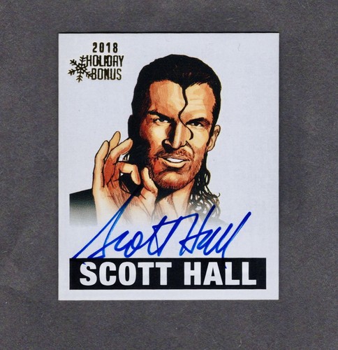 2018 Leaf Holiday Bonus Autograph - Scott Hall Auto with Cert RARE | eBay