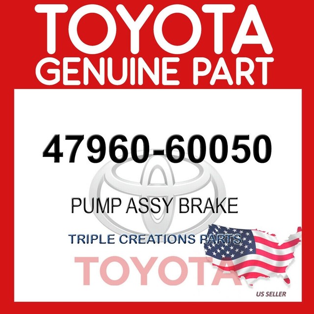 4796060050 Genuine Toyota Pump ASSY Brake Booster 47960-60050 for sale ...