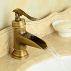 NEW "Water Pump Look" Style Brass Waterfall Bathroom Basin Sink Faucet ...