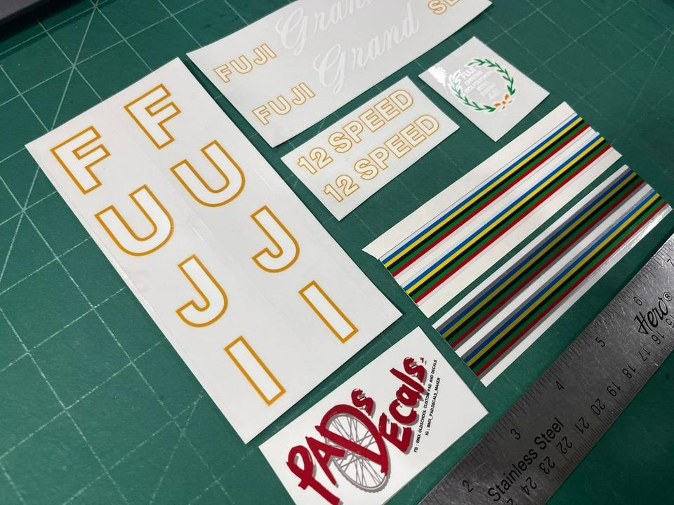 Fuji road bike 28" sticker decals | eBay