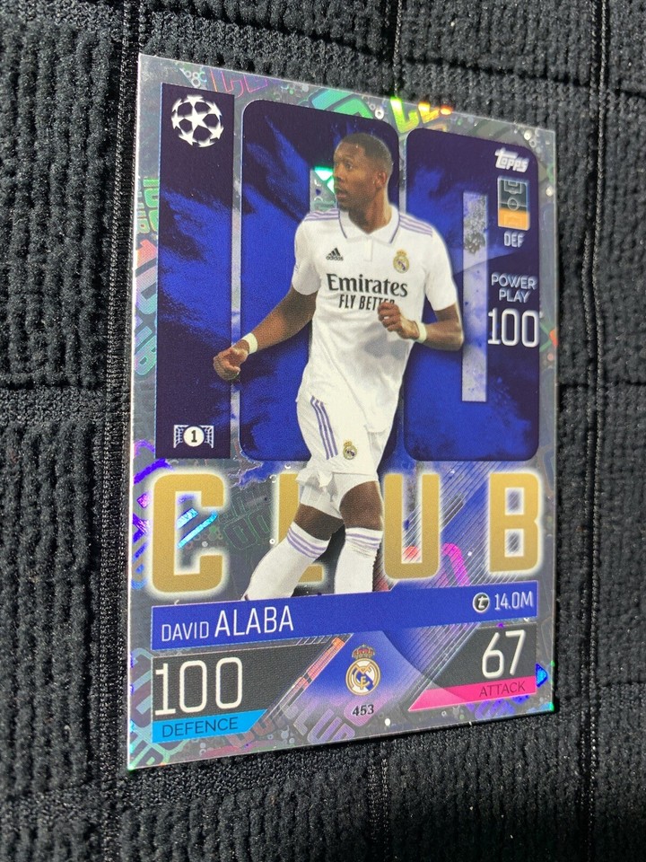 David Alaba, 100 Club Topps Match Attax 2022-23, #453 | eBay