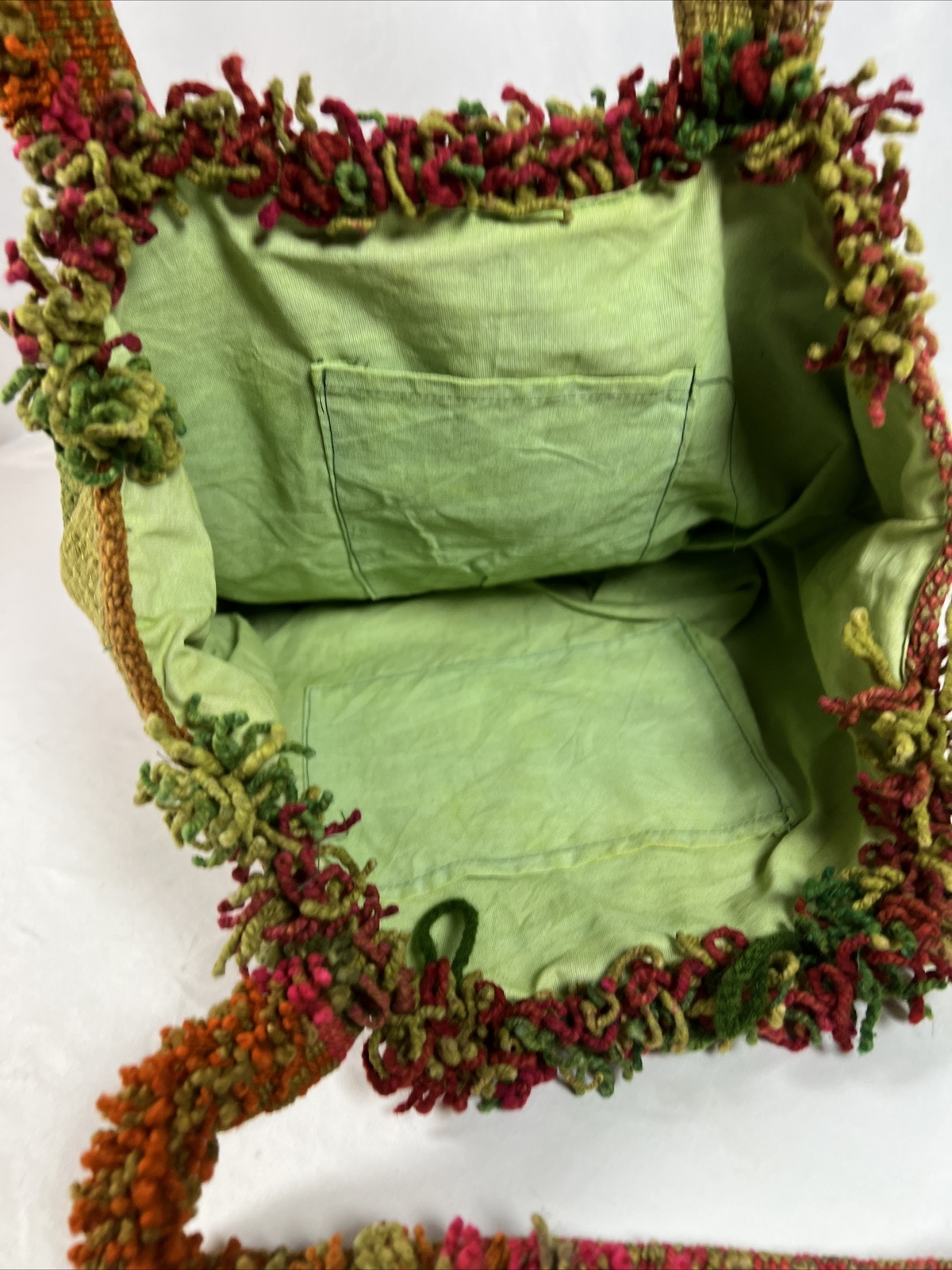 INKA Traditions BOHO Woven Striped Multi-Color Floral Tote Bag | eBay