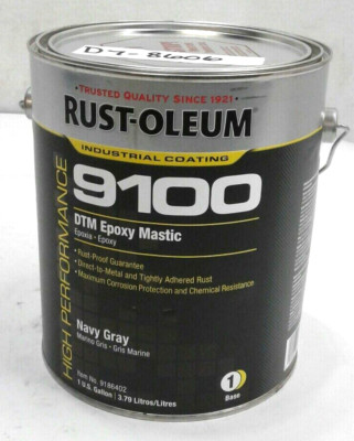 Rust-Oleum 9186402 High Performance DTM Epoxy Mastic #1 Base Navy Gray ...