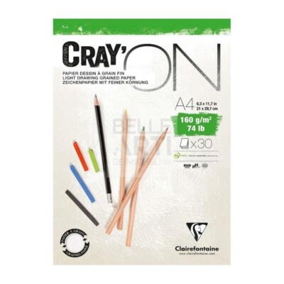 Bloc Papier de Dessin " Cray 'On " Grain Fin 160 Gr A4 | eBay