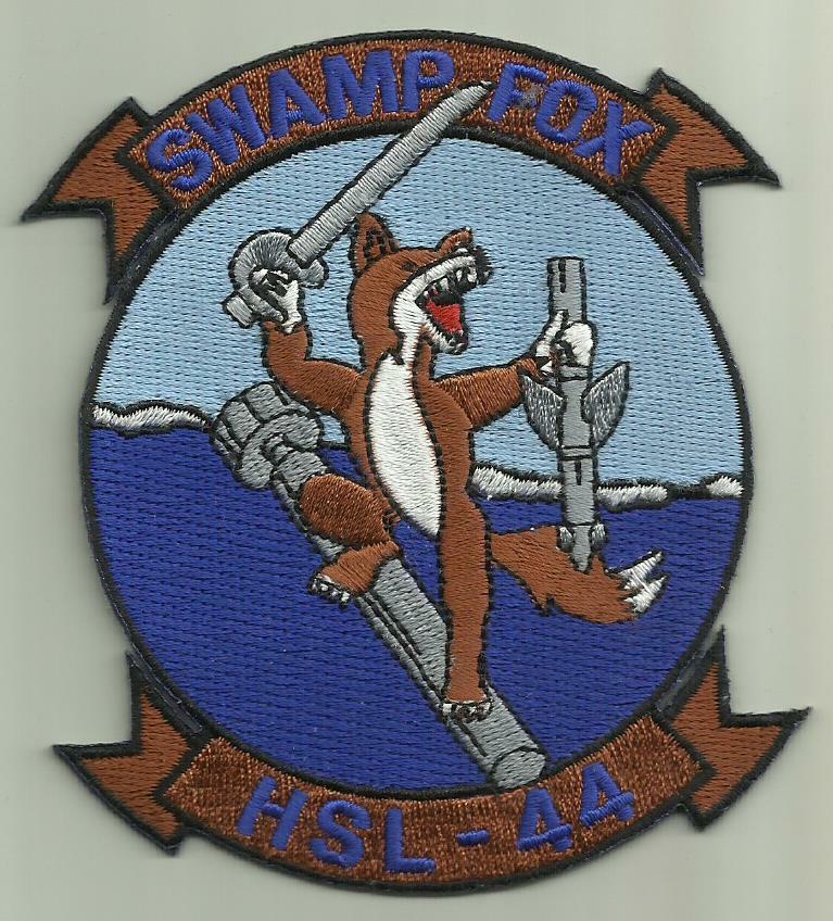 HSL-44 U.S.NAVY PATCH SWAMP FOX HELICOPTER ANTISUB AIRCRAFT PILOT ...