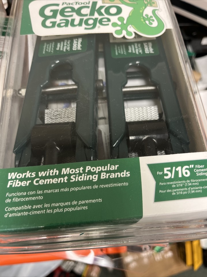 PacTool SA903 Gecko Gauge 5/16in. Fiber Cement Siding Installation Tool ...