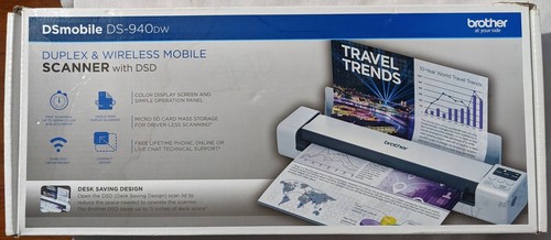 Brother DSmobile DS-940DW Duplex & Wireless Mobile Scanner w/ DSD ...