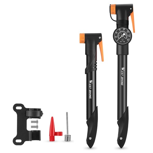 Hand Tire Air Inflator Aluminum Alloy Schrader Presta Valve Cycling ...