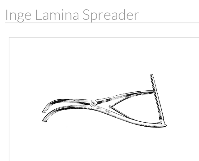 Jarit 290-150 Inge Lamina Spreader With Teeth Adult 11mm Wide Blades 10 ...