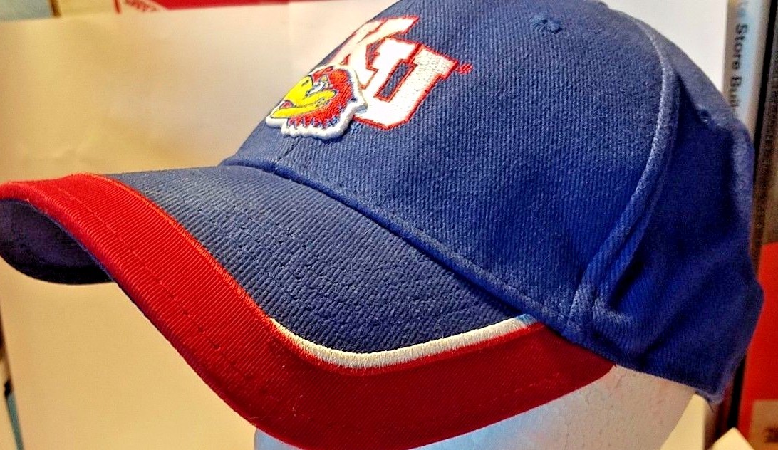 University of Kansas Jayhawks KU Starter Blue Cap Hat Adult Strapback ...