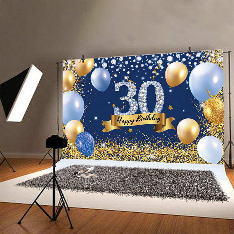 Male 30th Birthday Backdrop 30th Birthday Decorations For Him, 30
