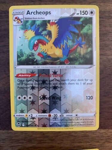 Archeops 147/195 SWSH12 Reverse Holo Pokemon TCG NM/M - Pack Fresh | eBay