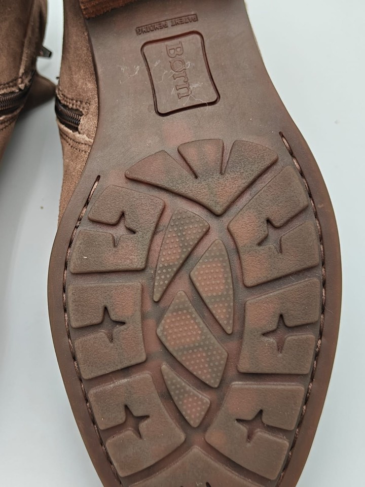 Born Jorgette Casual Ankle Booties Womens Size 11M Tan Brown Leather ...
